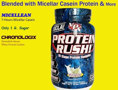 Protein Rush Blended with Micellar Casein, Egg white, Whey Isolate ...
