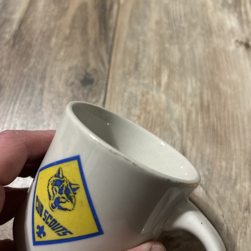 Vintage Cub Scout Coffee Mug Cup With Gold Trim | eBay