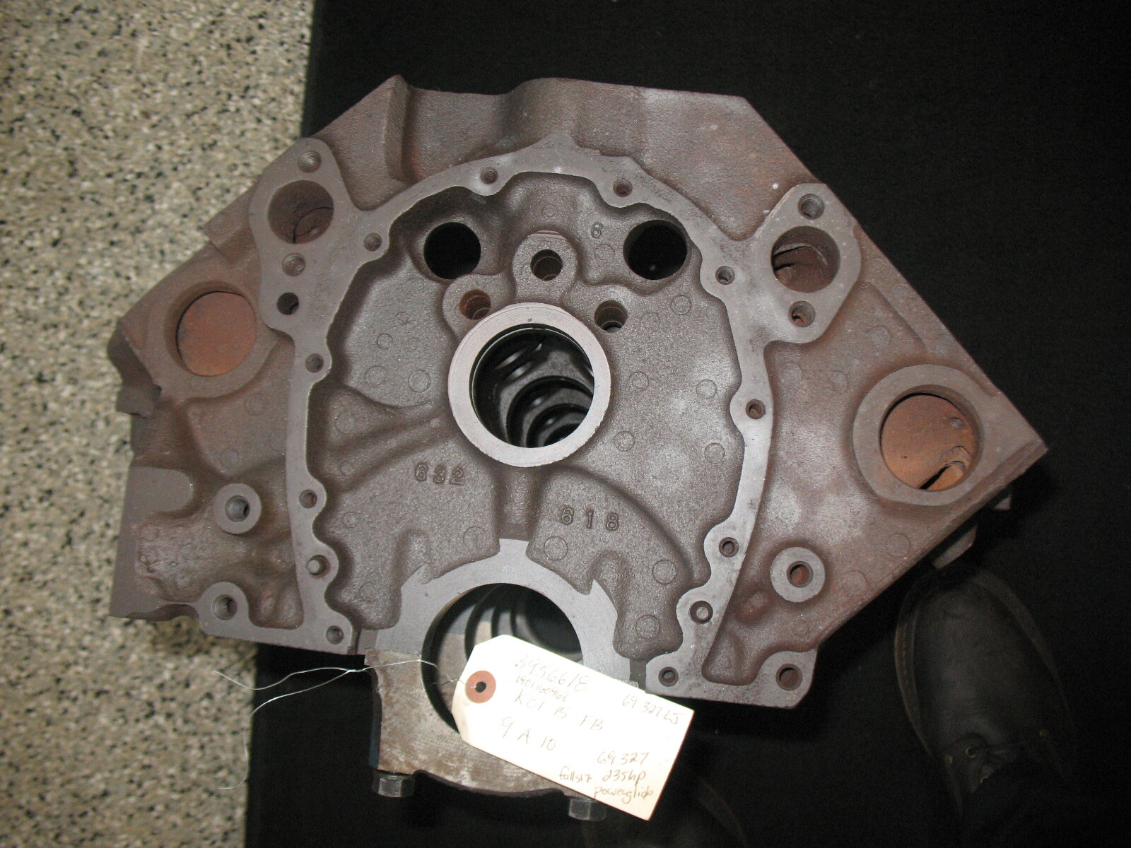 1969 327 350 SMALLBLOCK CHEVROLET 327 BLOCK 3956618 DATE 9 A 10 302DZ ...