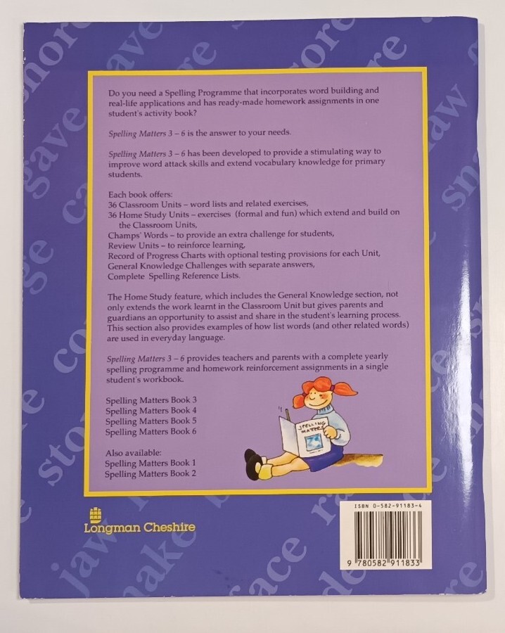 Spelling Matters Book 3 by Andrew J. Woods 1993 1st Edition Paperback ...