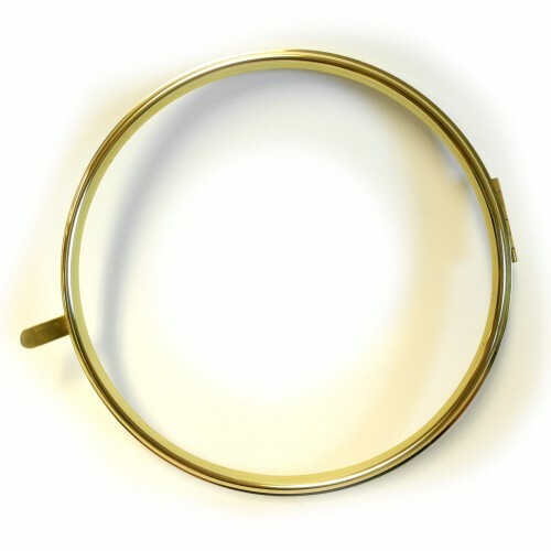Office Dial Hinged Clock Bezel with Rim 8" Spun Brass Replacement ...