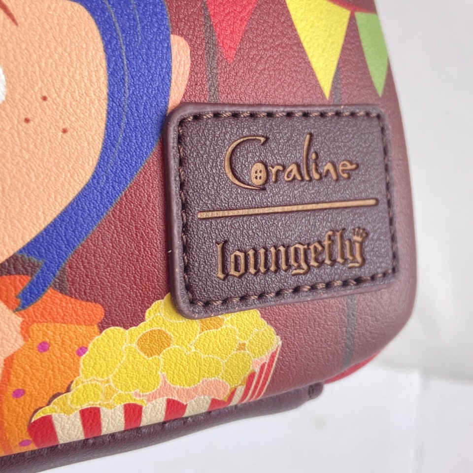 Loungefly Coraline Mini Backpack Bag Mouse Circus Mice Jones Wybie ...