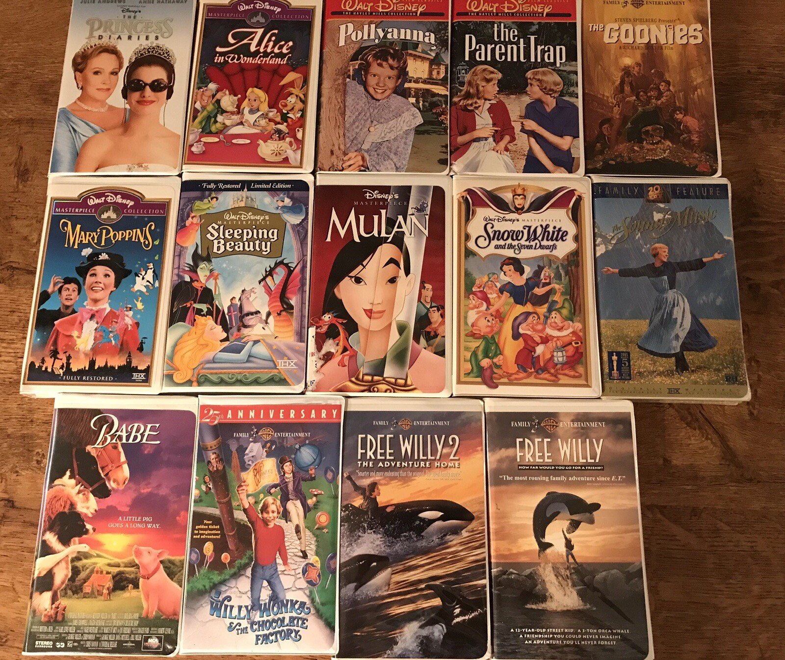 Lot of 14 VHS Disney & Warner Bros Tapes | eBay