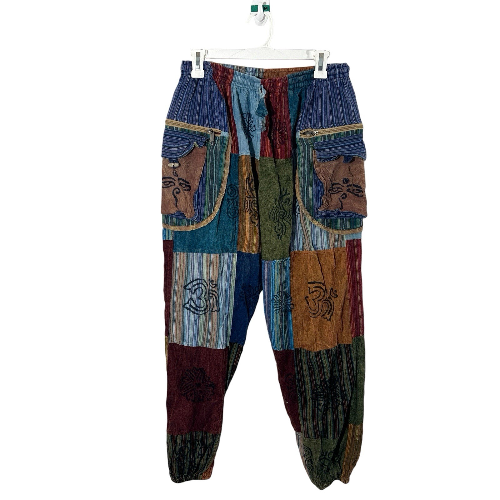 Patchwork Harem Pants Boho Hippie Harem Pants Wide Le… - Gem