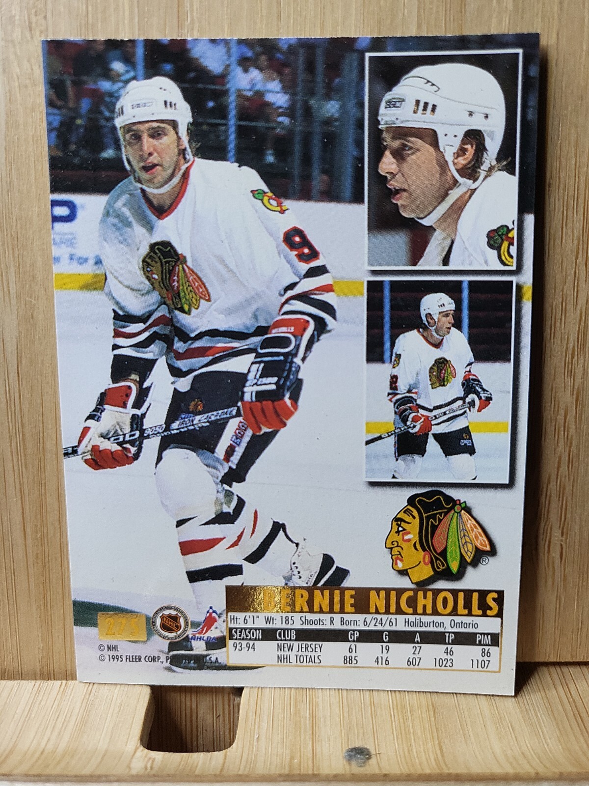 BERNIE NICHOLLS🏆94-95 Fleer Ultra Series II #275 NHL Hockey Card🏆 FREE ...