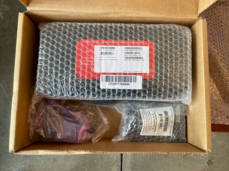Cradlepoint E100 Series E110-C4D Router + Battery Comcast Business CP2 ...