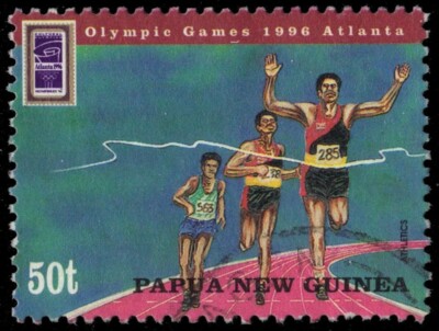 PAPUA NEW GUINEA 899 (SG786) - Atlanta '96 Olymphilex "Runners ...