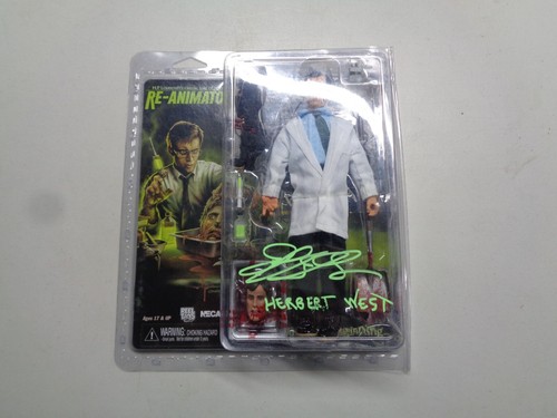 Jeffery Combs Signed Dr. Herbert West Re-Animator NECA Figure With COA ...