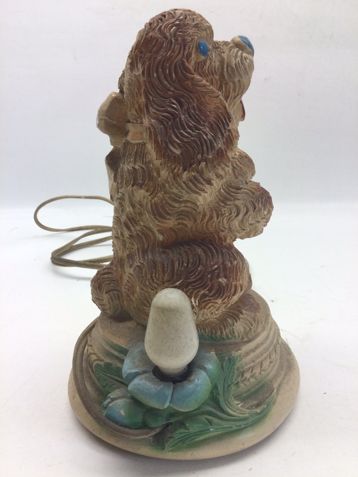 Vintage 1946 Melillo Studios NY Cocker Spaniel Dog Chalkware Lamp | eBay