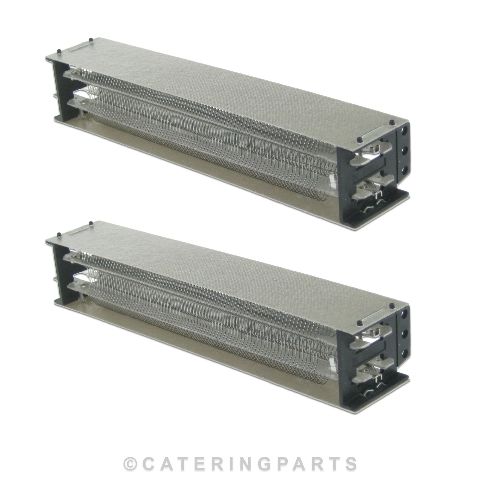 2 x HEATING ELEMENTS 2kW FOR 180mm TANGENTIAL BLOWER FAN ADAPT TO WARM ...