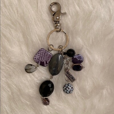 Miche Purse Charm Storm Black Gray Silver NIP Key Chain Charmer | eBay