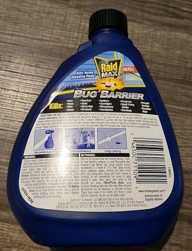Raid Max Bug Barrier Refill Indoor/Outdoor 30oz 46500711091| eBay