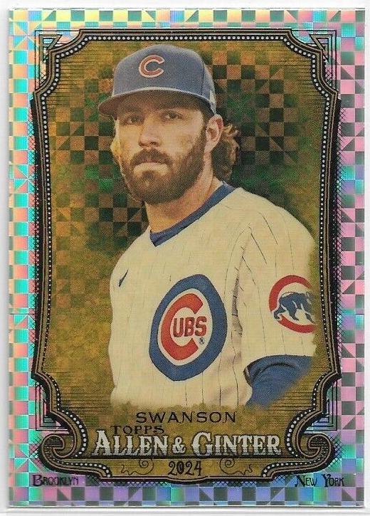 2024 Topps Allen & Ginter - Chrome Dansby Swanson #10 X-Fractor for ...