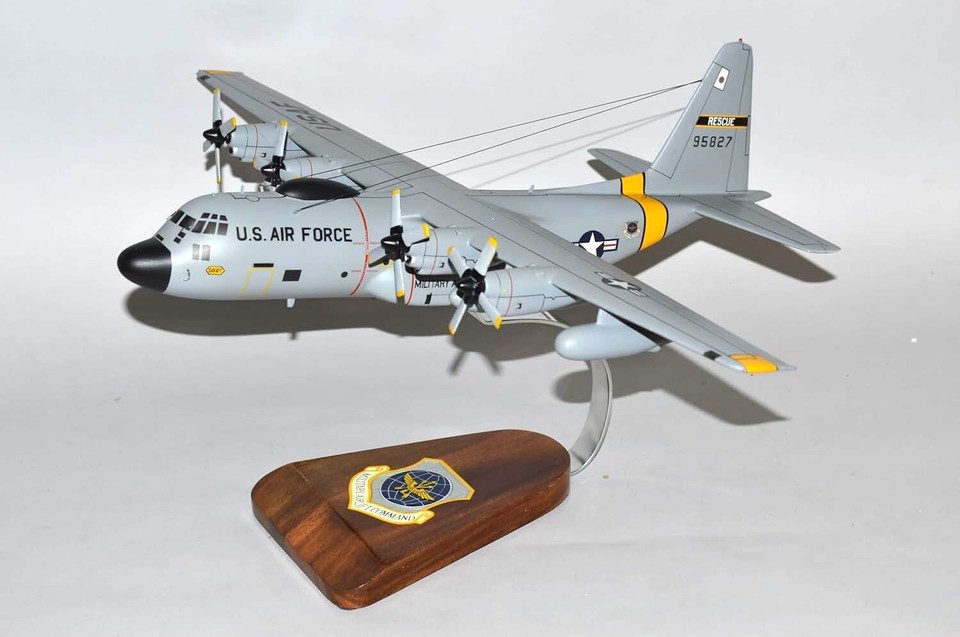 USAF Lockheed Martin HC-130 Hercules MAC Rescue Desk Top Model 1/72 SC ...
