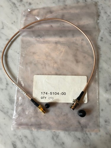 Tektronix 174-5104-00 CABLE ASSEMBLY MCX Female to BNC Female Cable 18 ...