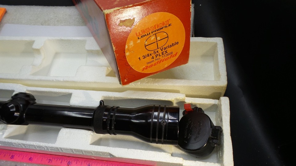 REDFIELD 1 3/4X - 5X WIDE VIEW RIFLE SCOPE SCOPE DUPLEX WITH BOX | eBay