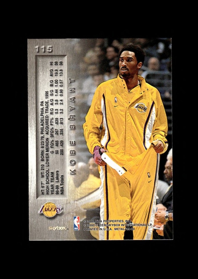 1999-00 Metal: #115 Kobe Bryant NM-MT OR BETTER | eBay