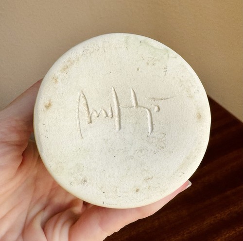 Vintage McCarty Pottery Bamboo Vase Jade Green Glaze 6 7/8” Mississippi ...