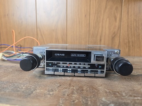 Vintage Craig Model T824 AM/FM Cassette Car Stereo Auto Reverse OEM ...