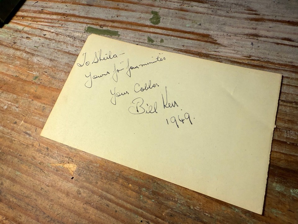 SIGNED Bill Kerr autograph page - Tony Hancock, Hancock's Half Hour, Dr ...