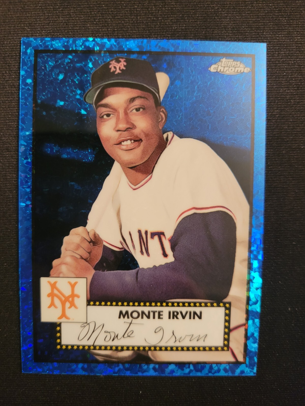 2021 Topps Chrome Anniversary #644 Monte Irvin /199 BLUE MINI DIAMOND ...