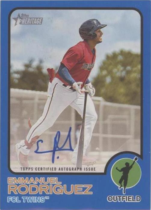2022 Topps Heritage Minor League Edition - Real One Autographs Emmanuel ...