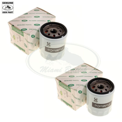 LAND ROVER OIL FILTER x2 RANGE EVOQUE 2.0L 4 CYL LR096524 OEM | eBay