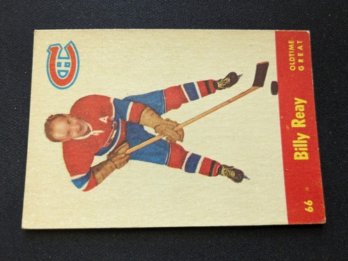 1955-56 Parkhurst Hockey Card # 66 Billy Reay - Montreal Canadiens (VG ...