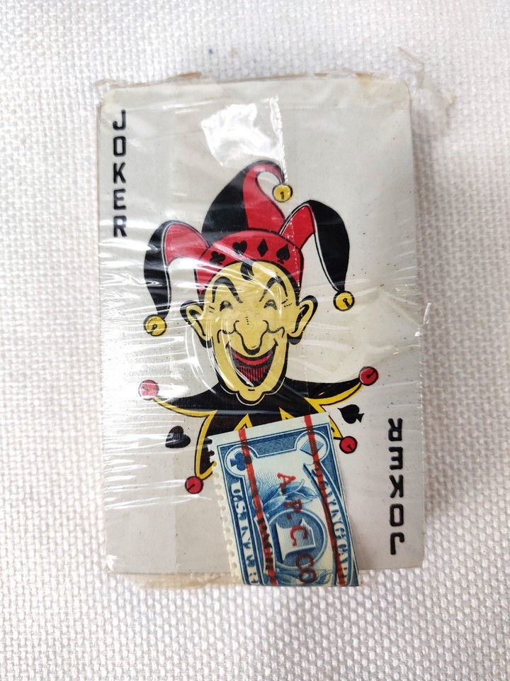 Geisha Girl Playing Cards with 1940’s US Treasury Tax Stamp A.P.C. Co ...