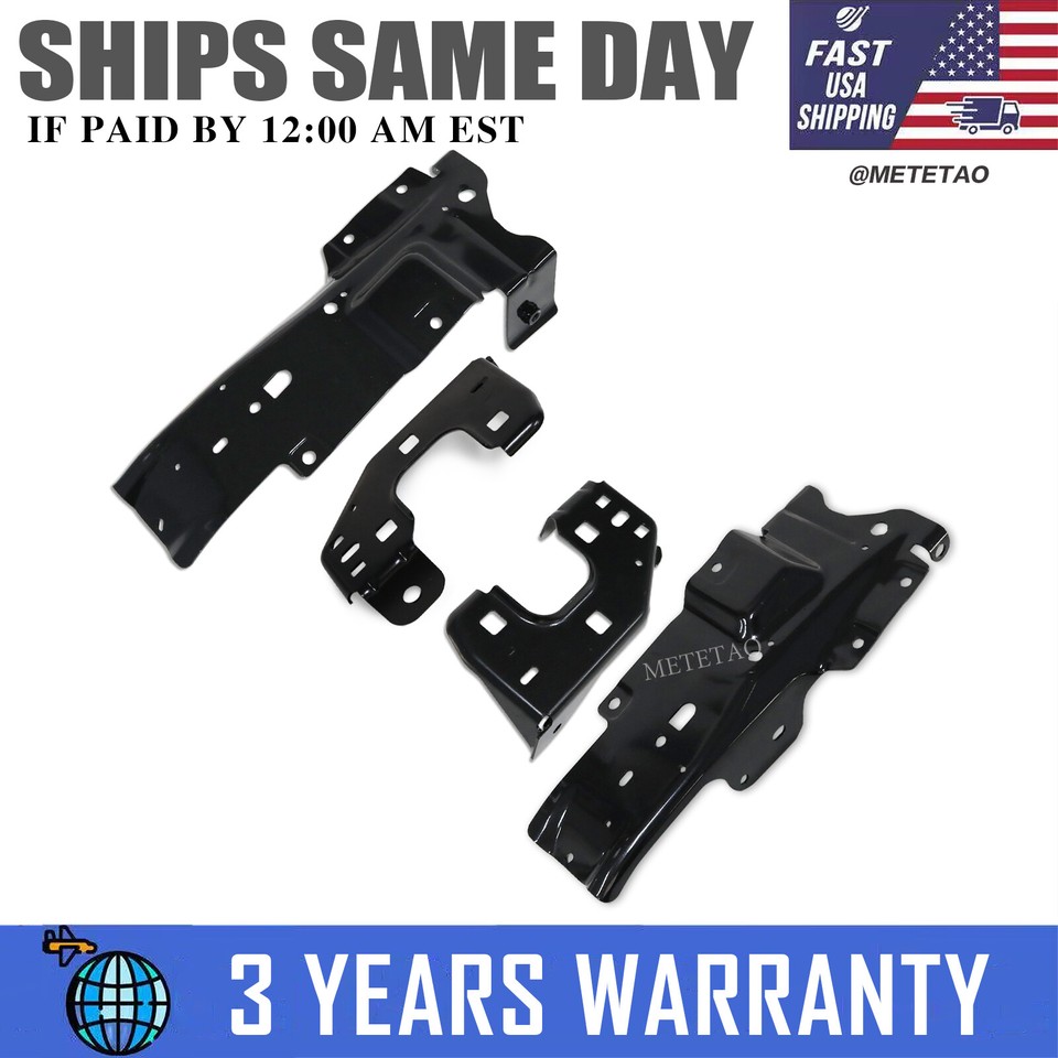 4Pcs For 2019-2021 Silverado 1500 Front Bumper Bracket Black 23388669 ...