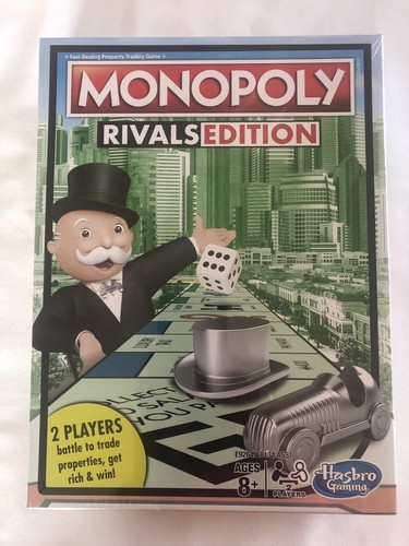 Monopoly Rivals Edition 2 Player Game Hasbro Gaming New Factory Sealed ...