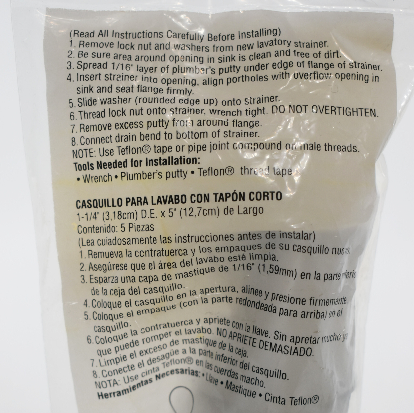 Master Plumber Lavatory Drain w/Plug 219 394 Chrome Plated Brass | eBay