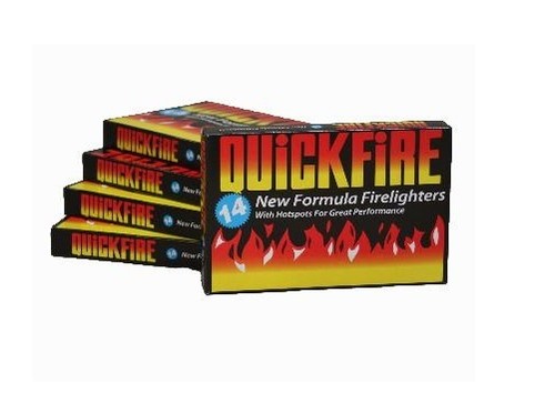 Quickfire Firelighters Ignite BBQ Bonfire Camping Incinerator Fire ...