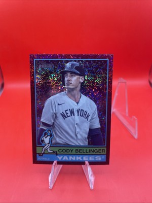 2025 Topps Heritage Cody Bellinger Chrome Burgundy Sparkle #129 Yankees ...