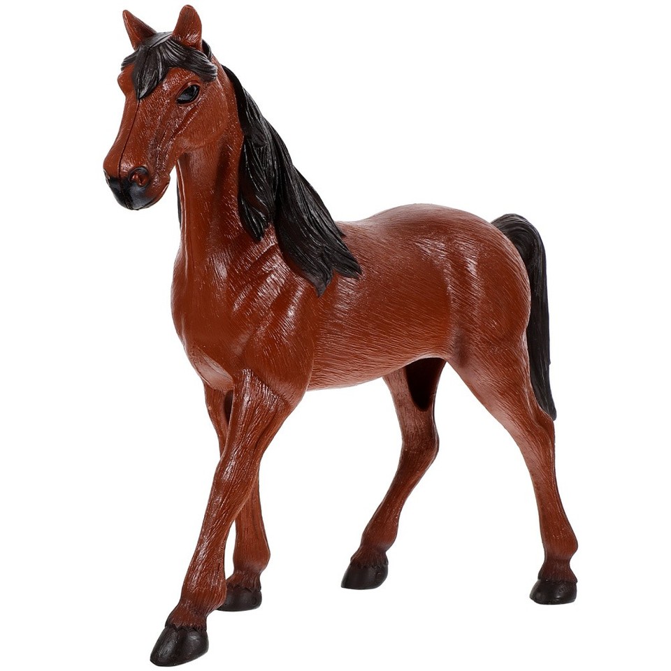 Small Horse Figurine Simulation Horse Decoration Home Plastic Horse ...