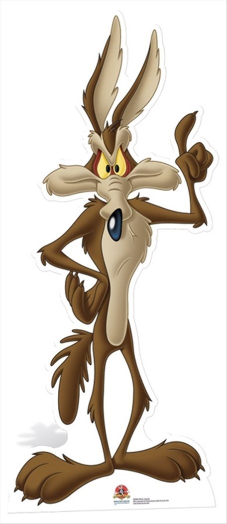 Wile e Coyote Looney Tunes Lifesize Sagoma di Cartone Profilo Intero ...