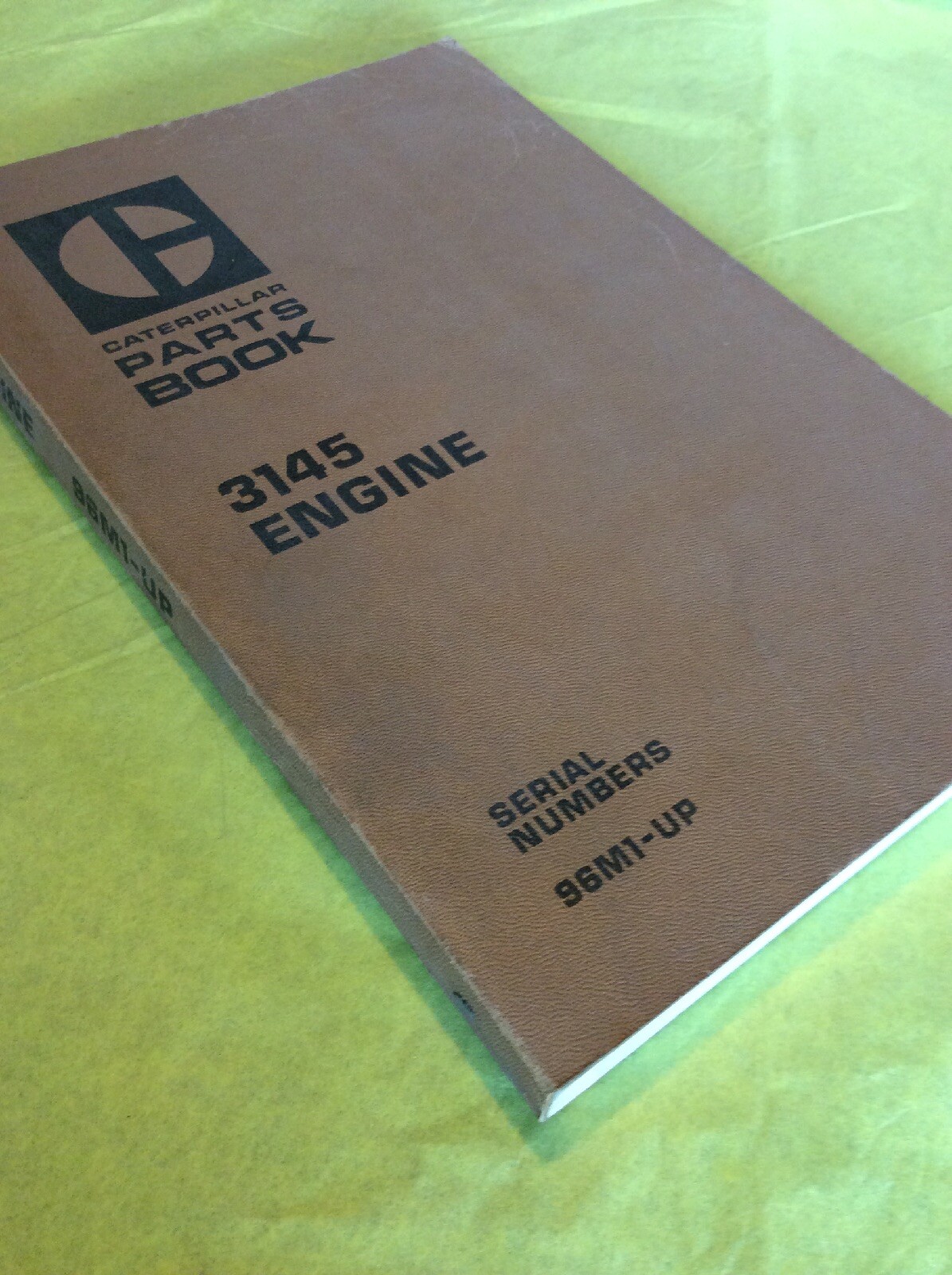 CAT CATERPILLAR 3145 ENGINE PARTS BOOK MANUAL S/N 96M1-UP Index Shop ...