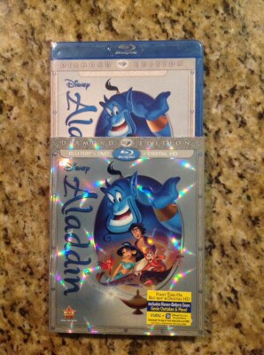 Aladdin (Blu-ray/DVD, 2015, 2-Disc Set, Diamond Edition)NEW Authentic ...