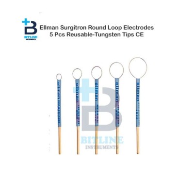 Ellman Surgitron Round Loop Electrodes 5 Pcs Reusable-Tungsten Tips CE ...