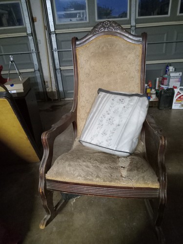 Mahogany Victorian Platform Rocker -DIY Project piece | eBay