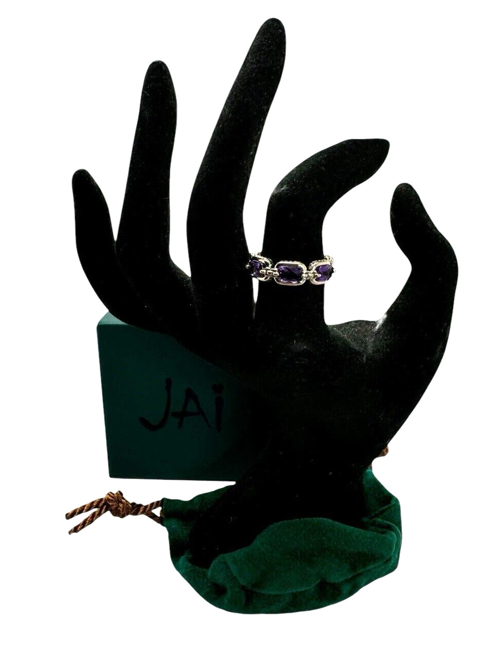 JAI by John Hardy Stelring Silver Amethyst Ring Size … - Gem