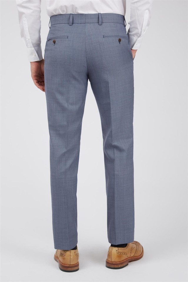Scott Men''s Contemp Formal Plain Trouser in Light Blue, 30 to 56 Short ...
