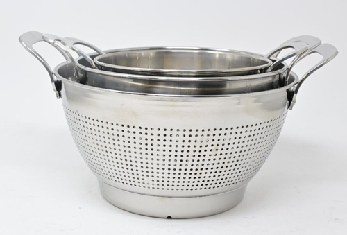 MIU 3 Piece 18/8 Stainless Steel Mesh Colander Set | eBay