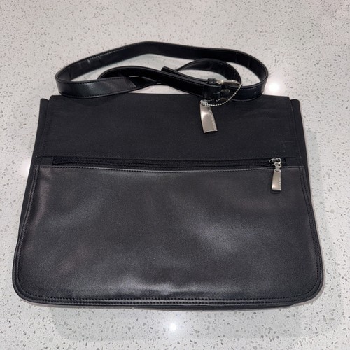 Nine West Nine & Co. Handbag Messenger Commuter Bag Black Nylon | eBay