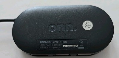 Surf Onn USB 2.0 Hub w/ 4 USB 2.0 Ports 100009060, Black | eBay