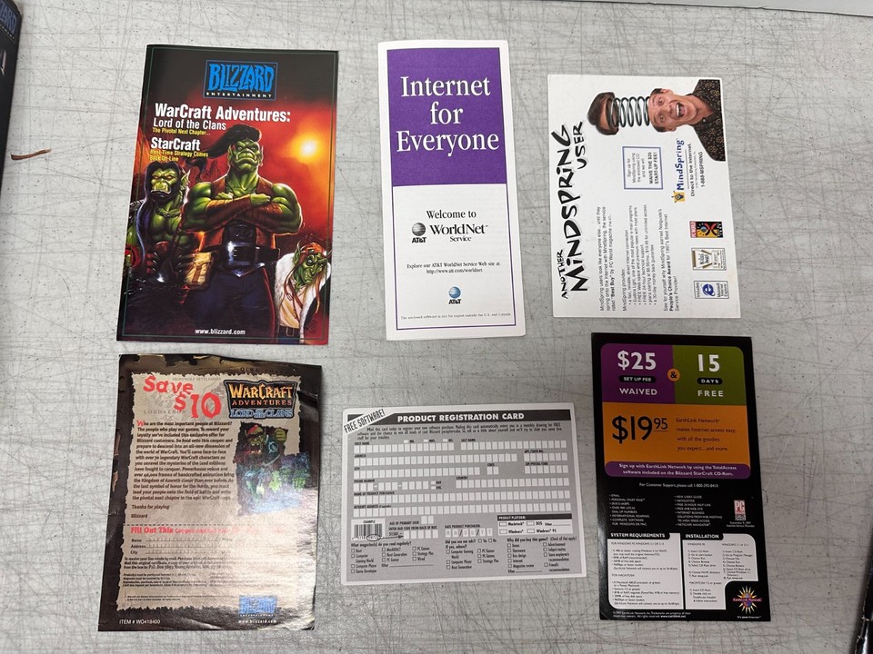 Starcraft (PC, 1998) TERRAN COVER Collector's Special Edition Big Box ...