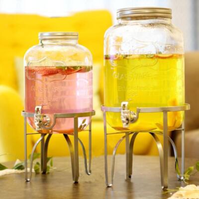 Drink Dispenser Stand Basket Beer Stand Glass Jar Stand Wine Stand ...