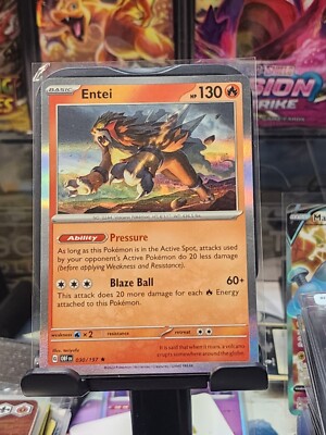 Pokemon TCG - Entei - Holo - Obsidian Flames - 030/197 - *3 | eBay