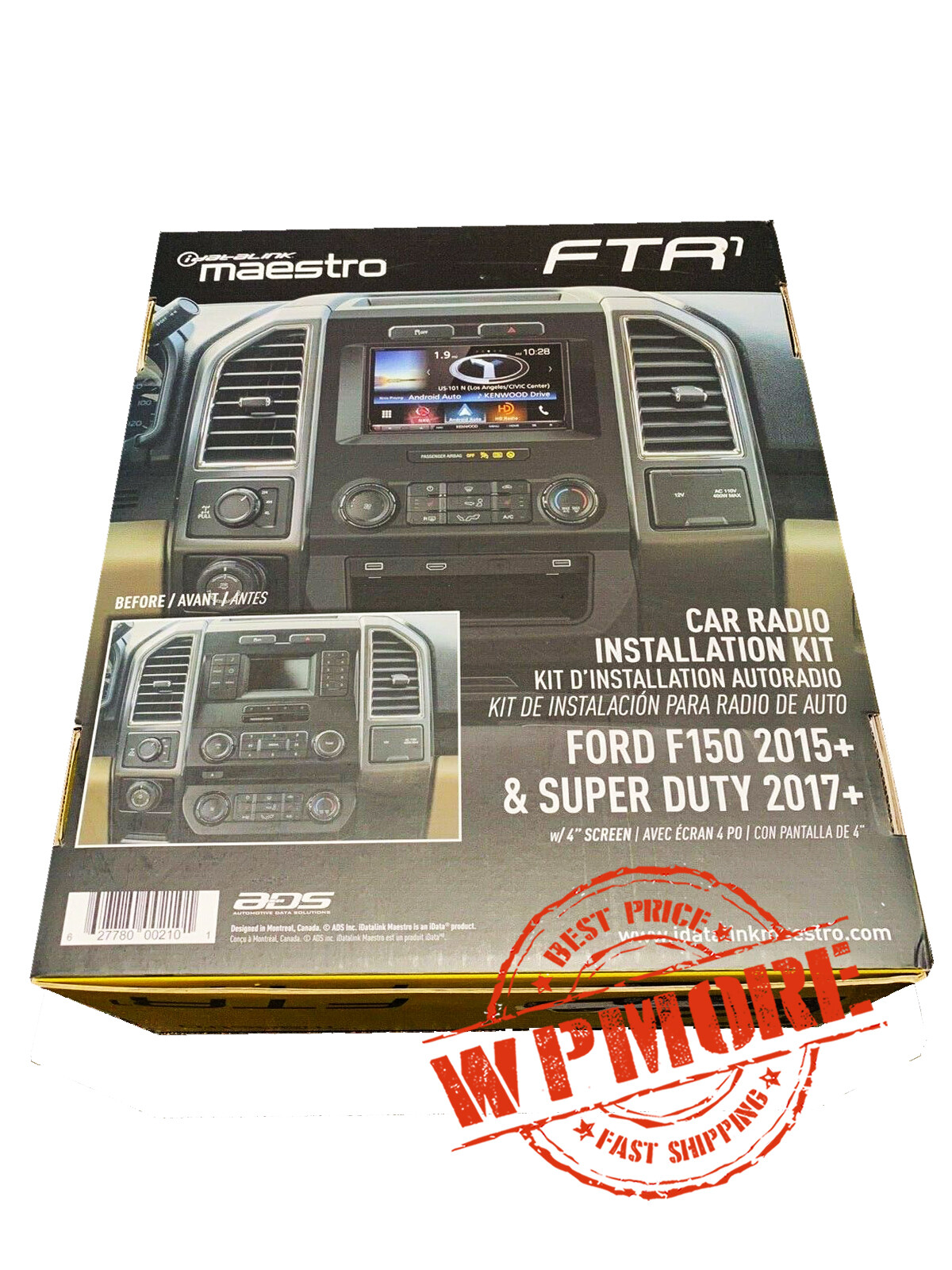 IDatalink Maestro Dash KIT FTR1 for Ford F150 2015 & UP + SUPER DUTY ...
