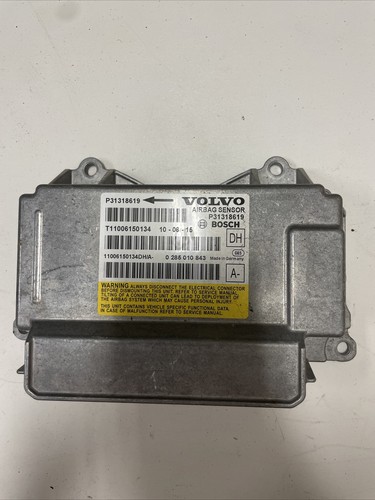 2011 - 2013 VOLVO S60 DIAGNOSTIC RESTRAIN COMPUTER CONTROL MODULE UNIT ...